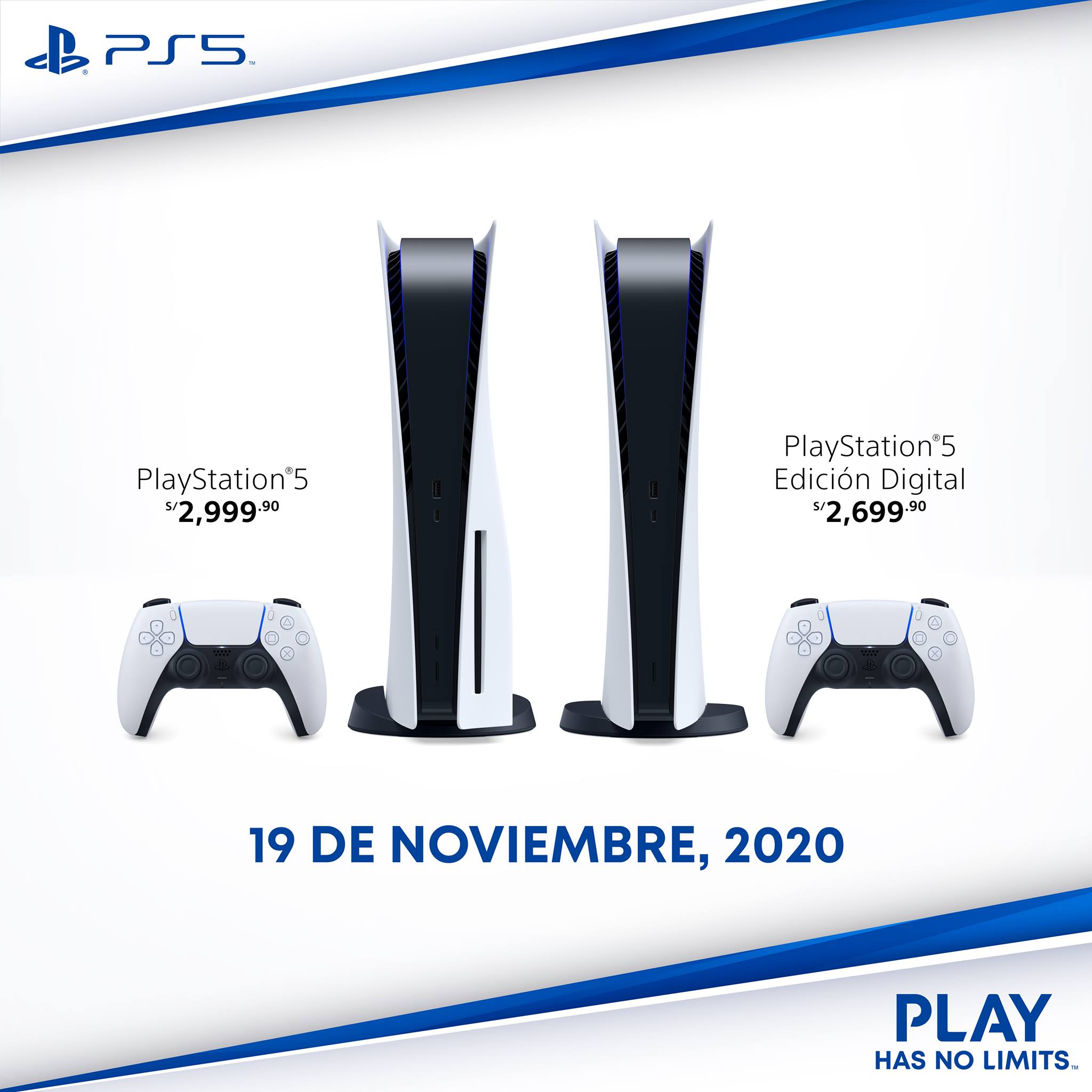 Estos son los Precios Oficiales de la PlayStation 5 Perú - Surtido