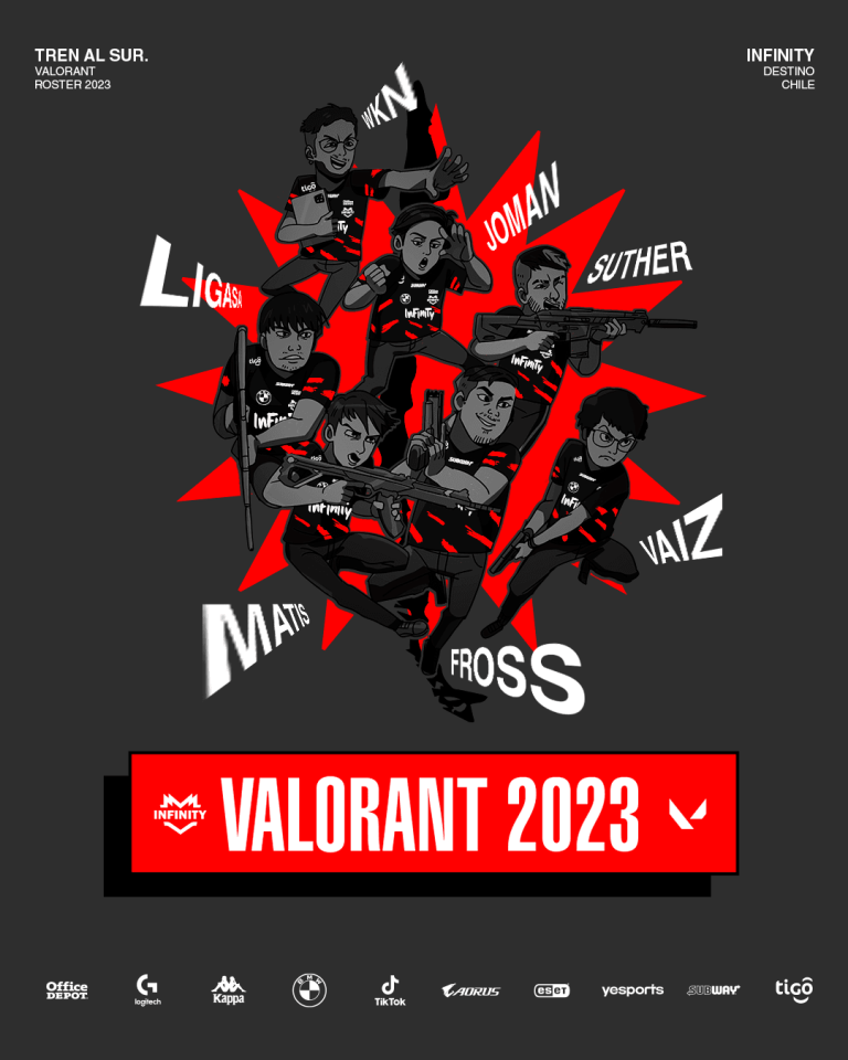 La organización INFINITY presenta su equipo de Valorant 2023 - Surtido